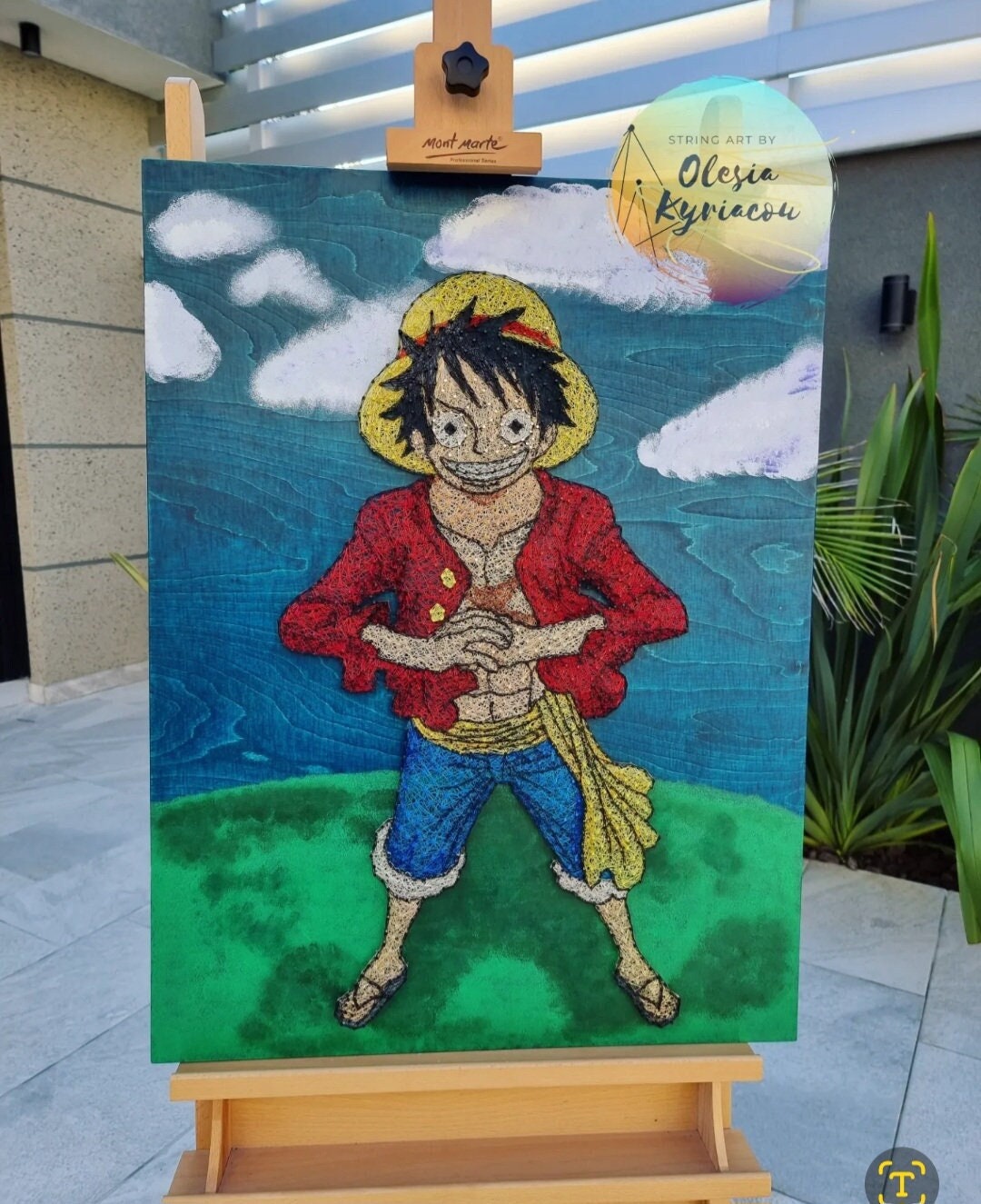 Wire String Art Luffy, One Piece Art,anime Art One Piece,monkey D.luffy ...
