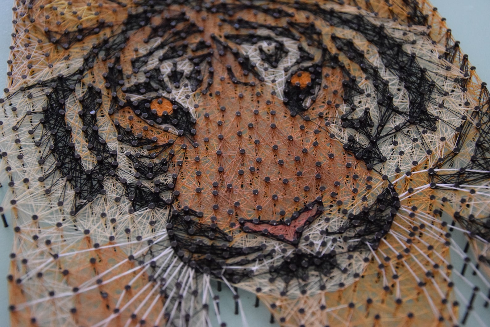 String Art Tiger,tiger Decor, Animal Art,tiger Decor ,jungle Tiger ...