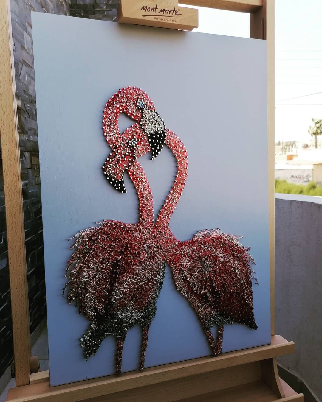 Wire String Art Flamingos, Flamingo, Flamingos Art, Living Room Decor ...