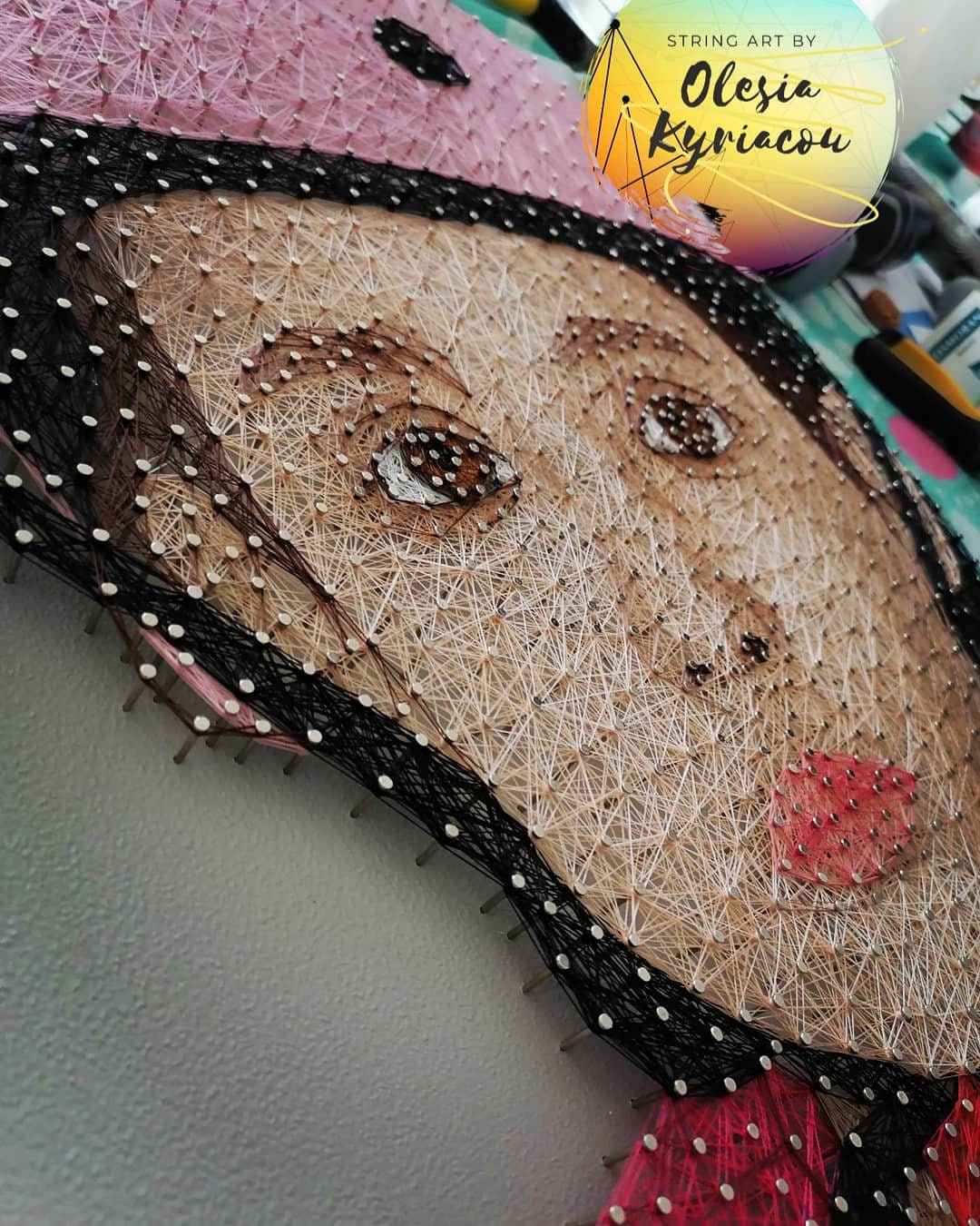 String Art Portrait From Photoportrait Artmade to - Etsy