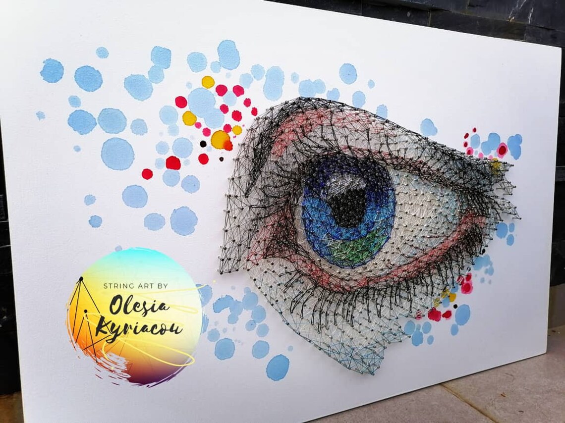 Wire String Art Eye Wire Art Eye Art Eye Eye Decor Eye - Etsy