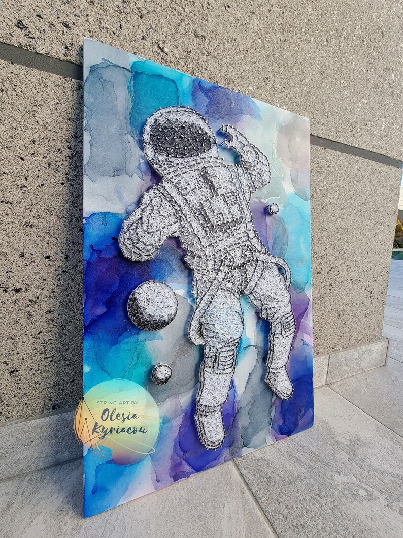 Astronaut String Art, Space Art Decor,astronaut Wall Art ,celestial ...