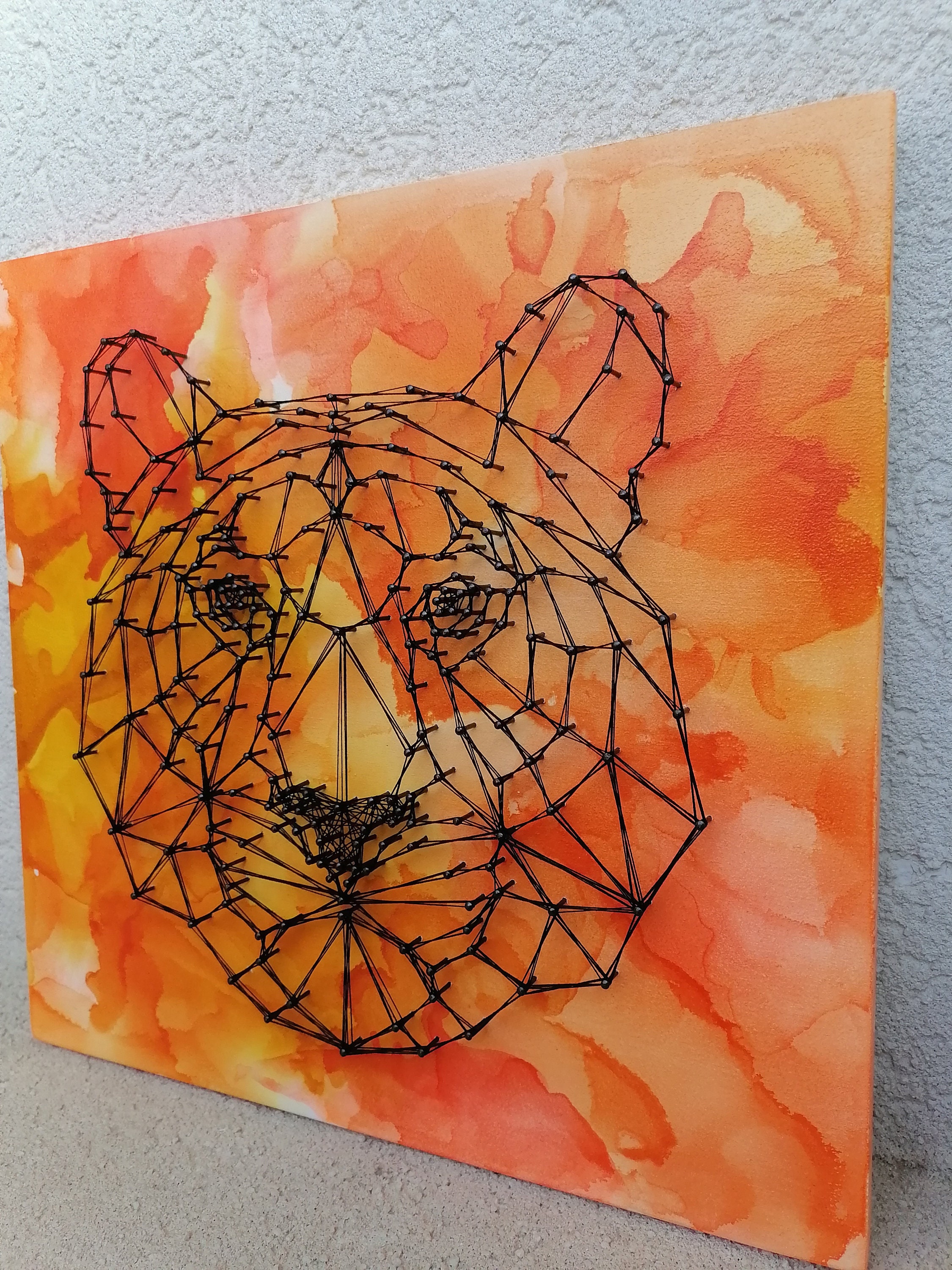 String Art Tiger, Tiger Decor, Nursery Animals, Nursery Art Decor ...