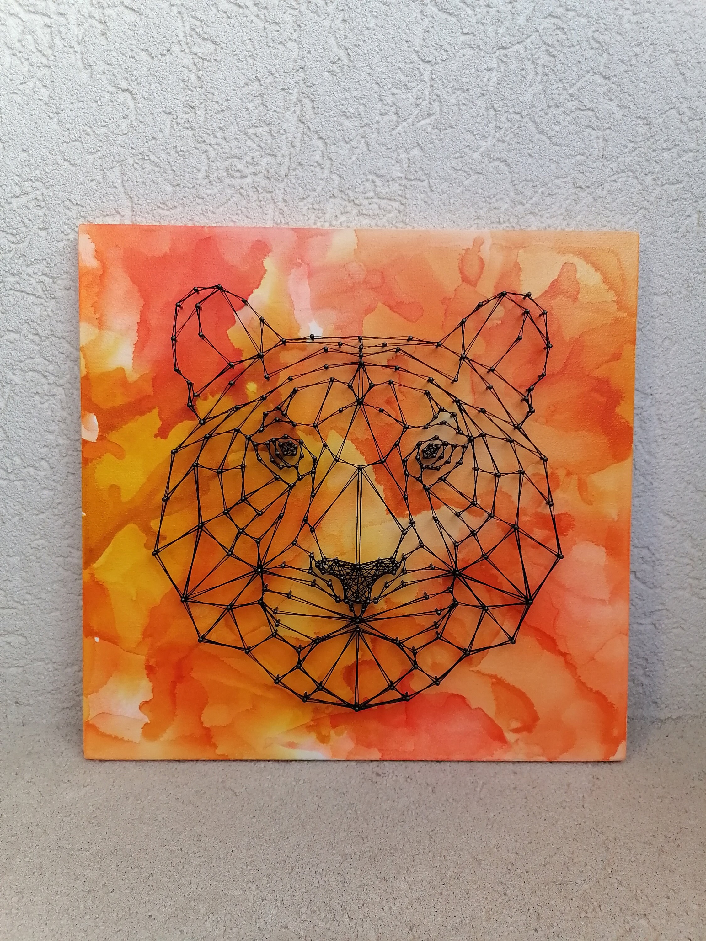 String Art Tiger, Tiger Decor, Nursery Animals, Nursery Art Decor ...