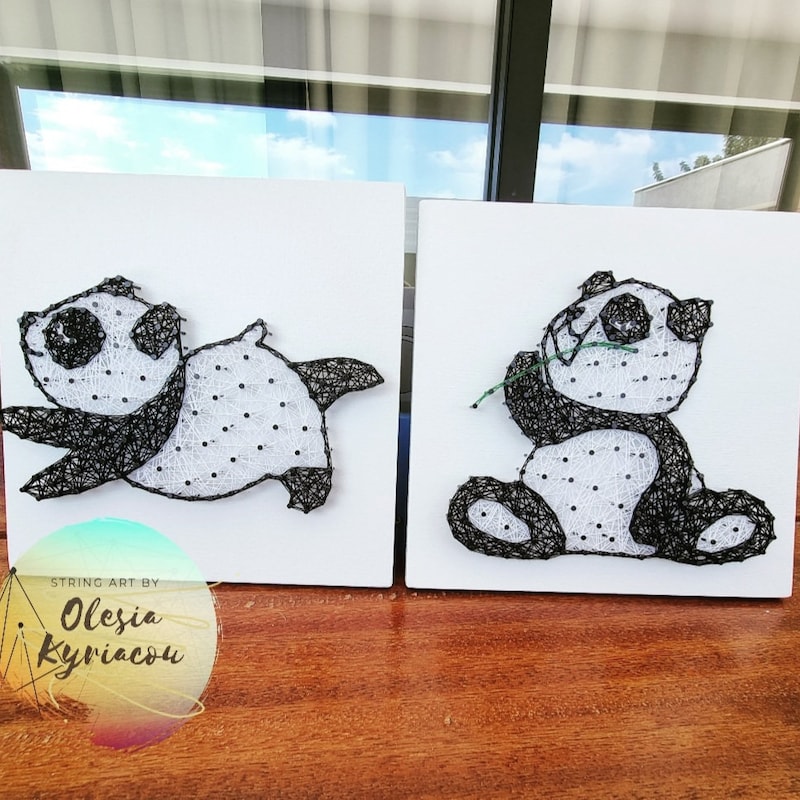 Panda String Art - Etsy
