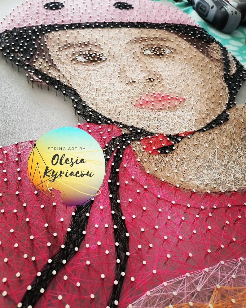 String Art Portrait From Photoportrait Artmade to - Etsy