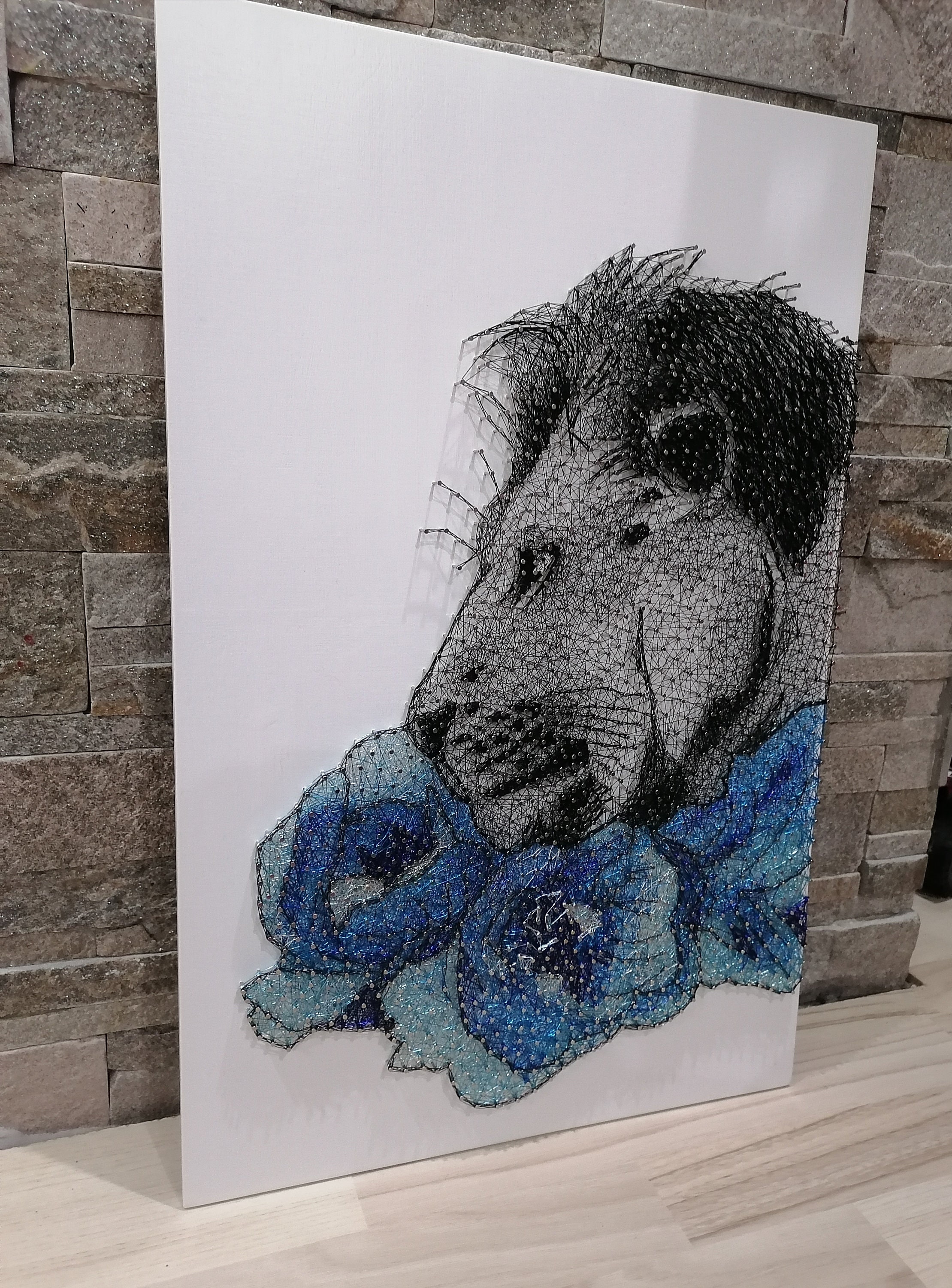 Wire String Art Lion Wire Flowers Lion Art Wire Art - Etsy