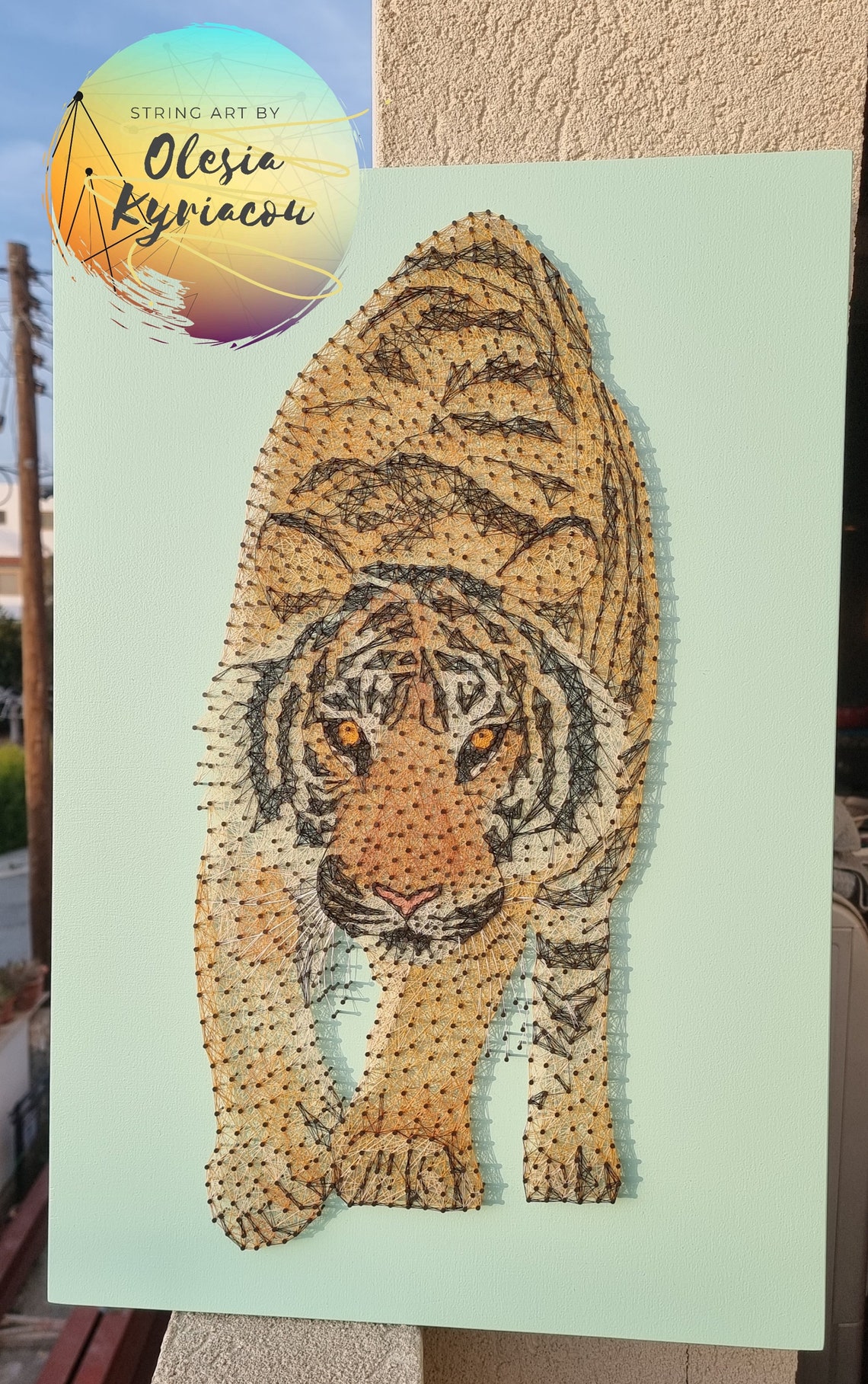 String Art TigerTiger Decor Animal artTiger Decor Jungle | Etsy