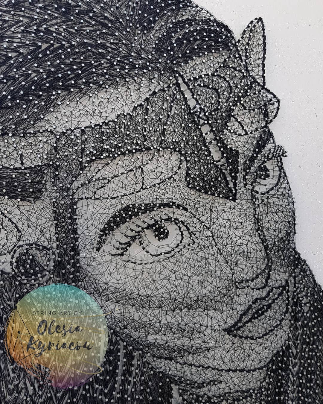 Large String Art Portrait, Made to Order, Wall Art, Modern Art ...