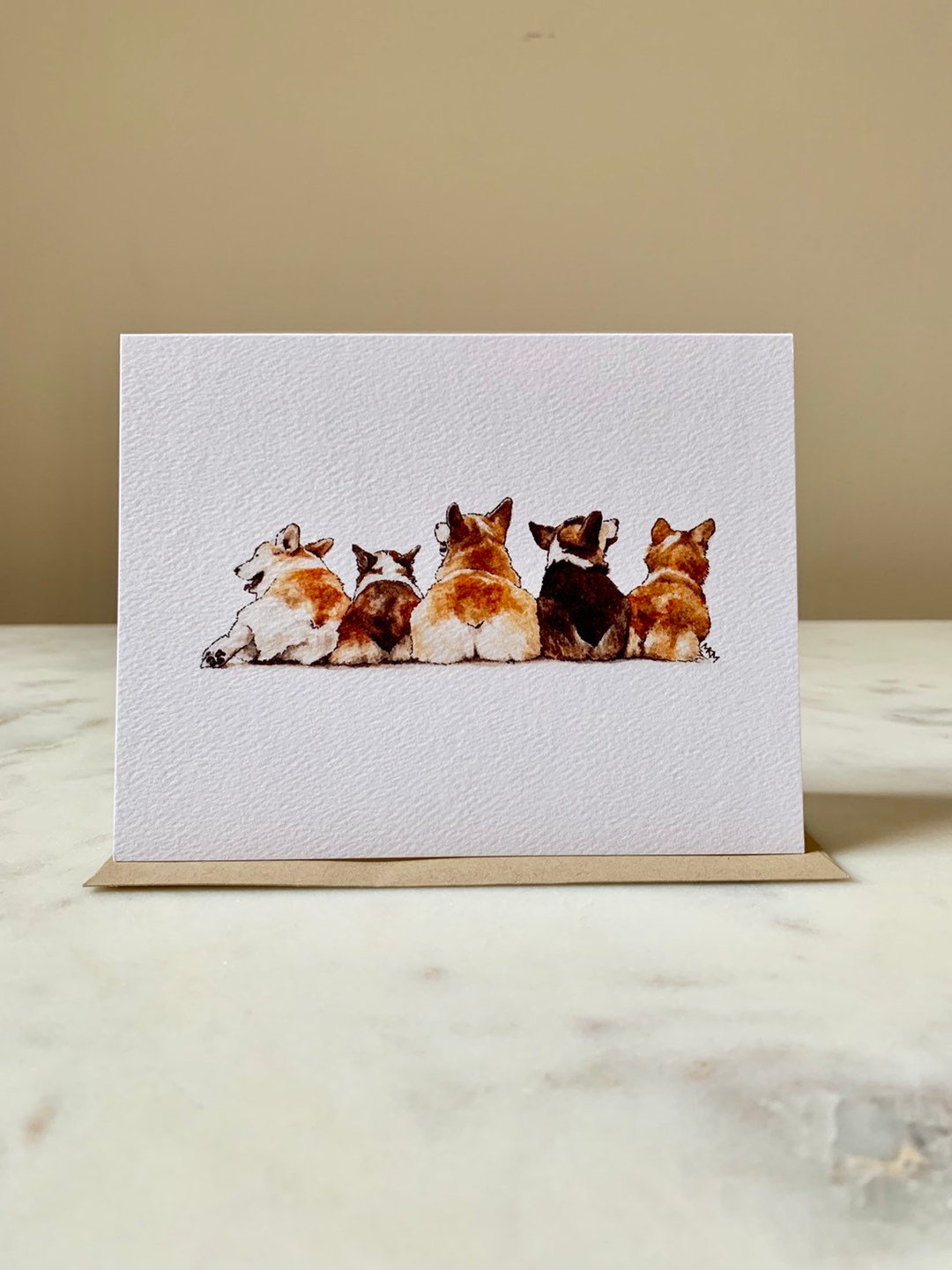 Any 5 Corgi Cards - Etsy