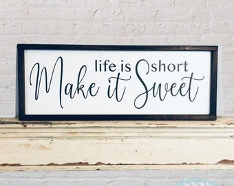 Life is Sweet Sign | Etsy