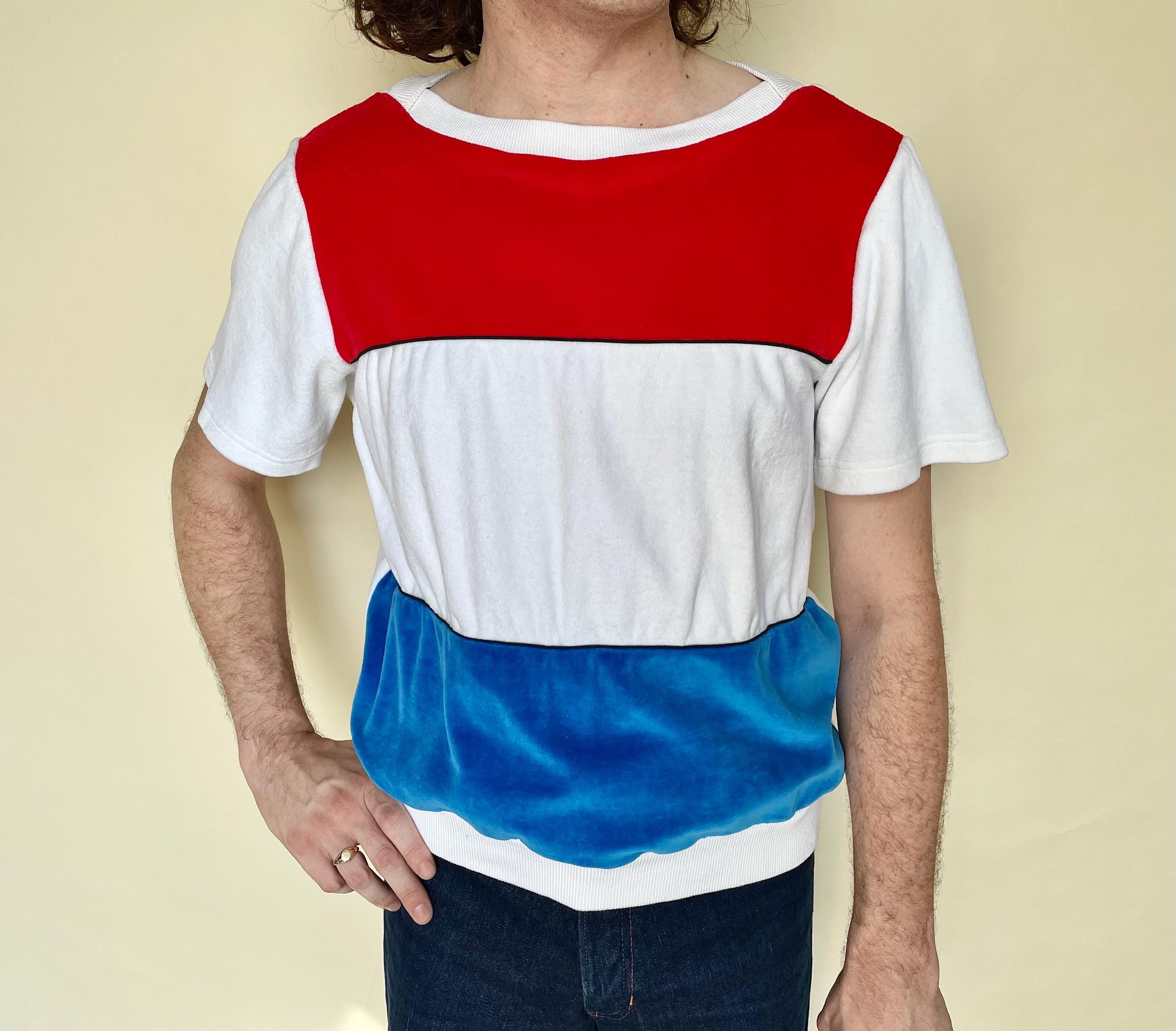 Vintage 1980s Danskin Playtex Velour Towelling Workout Top / Unisex Fit ...