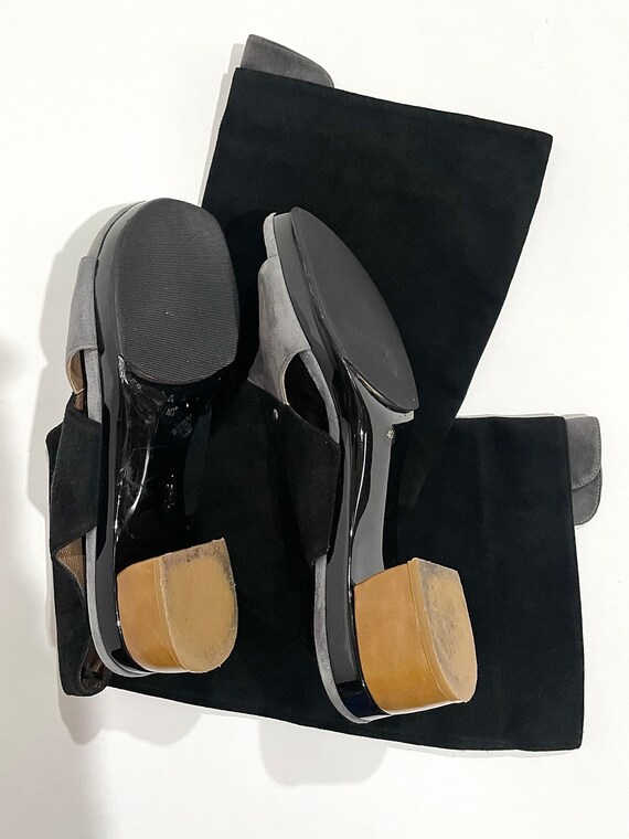 Vintage 2000s MARNI Cutout Suede Gladiator Boots / SP… - Gem