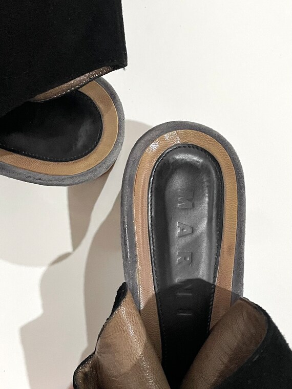 Vintage 2000s MARNI Cutout Suede Gladiator Boots / SP… - Gem
