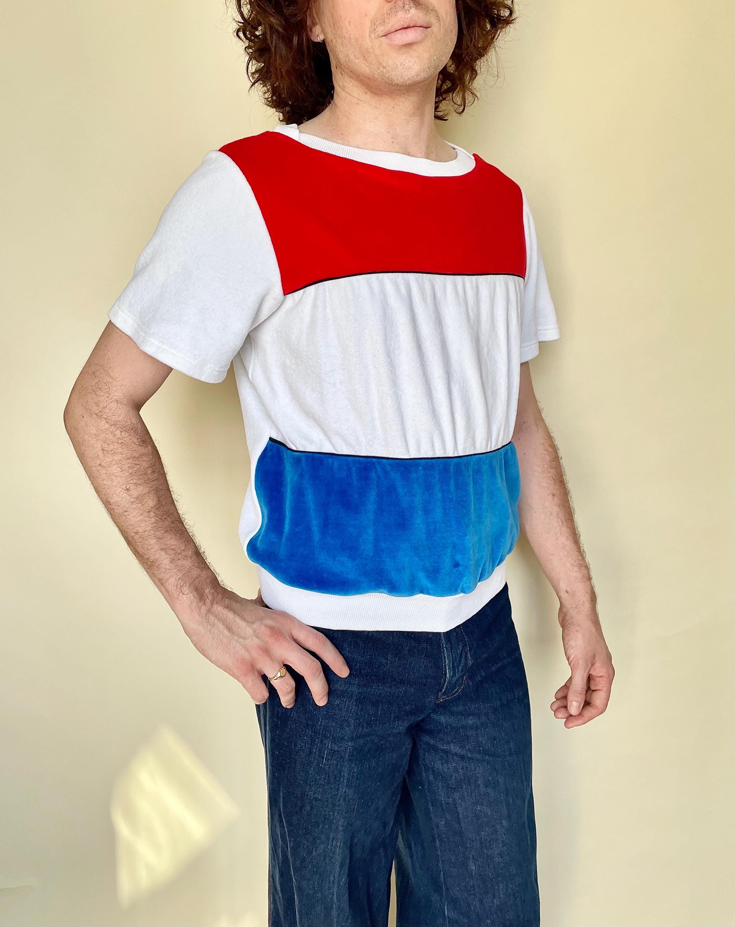 Vintage 1980s Danskin Playtex Velour Towelling Workout Top / Unisex Fit ...