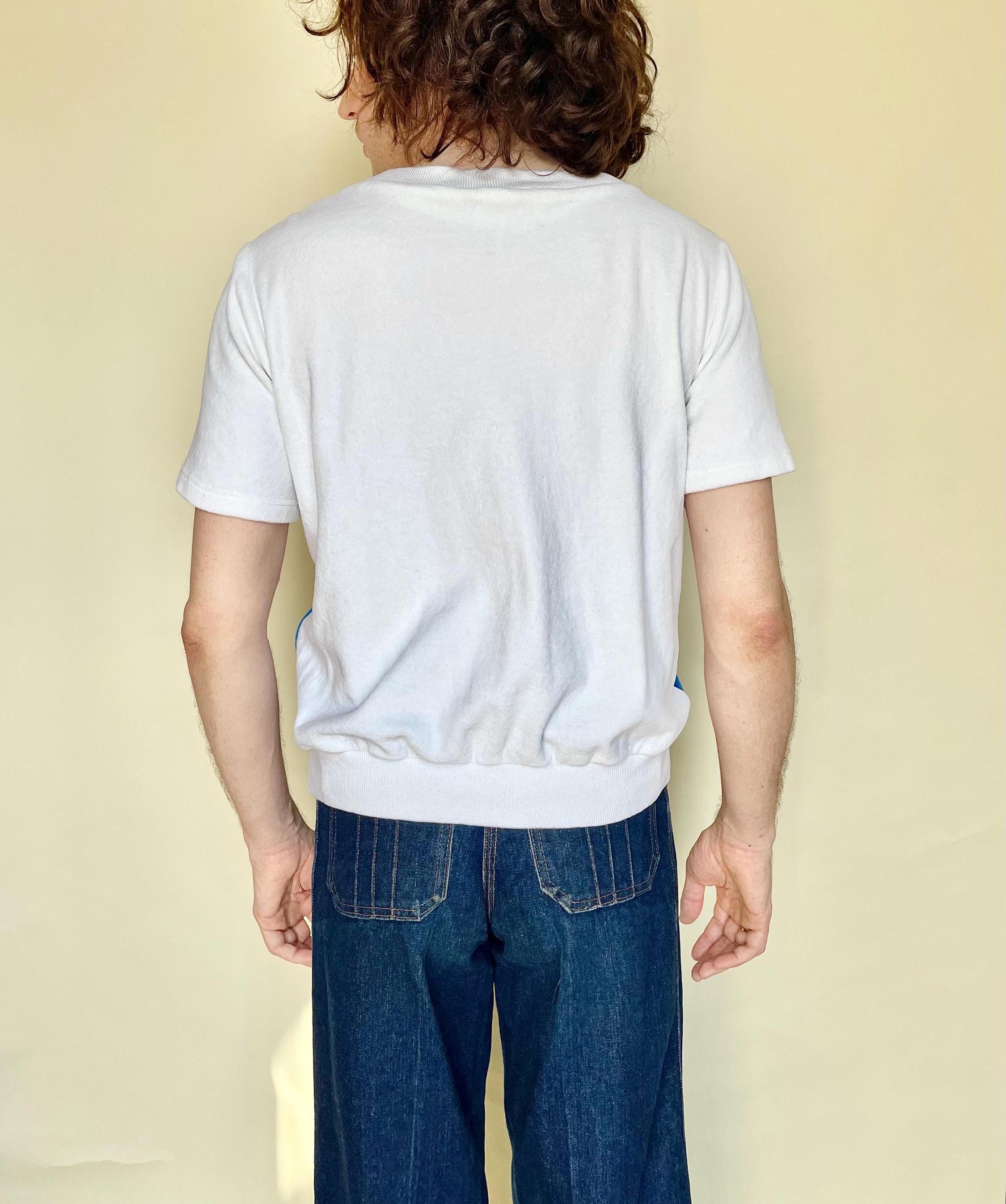 Vintage 1980s Danskin Playtex Velour Towelling Workout Top / Unisex Fit ...