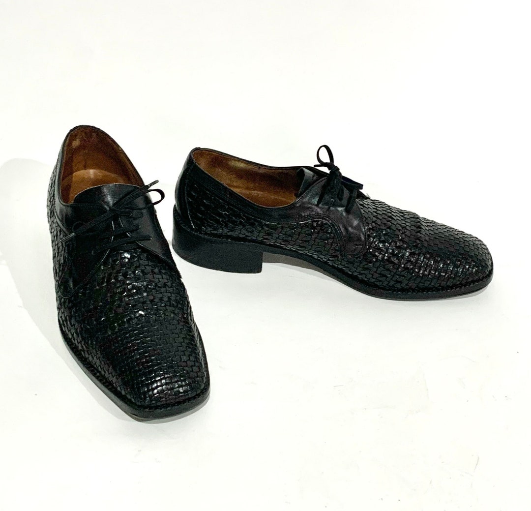 Men's Vintage 1960s 70s BALLY Basket Weave Shoes // MOD Soulie // Suede ...