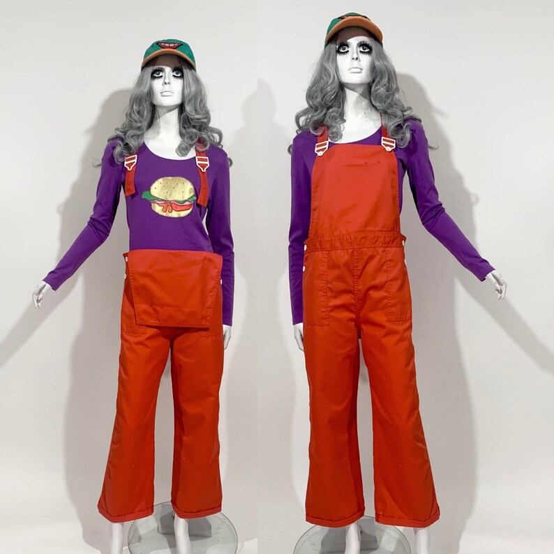 Vintage orig. 1980er WIMPY Burgers Latzhose / Diner Uniform / - Etsy