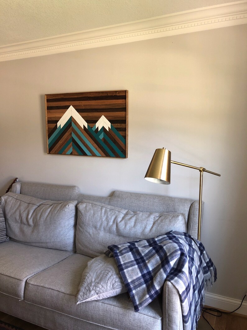 2'x3' Turquoise Mountain Wall Art - Etsy