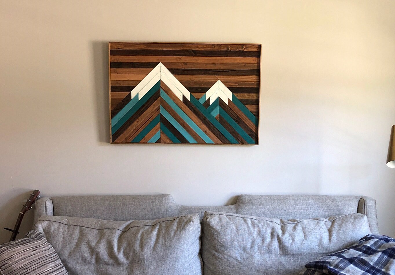 2'x3' Turquoise Mountain Wall Art - Etsy