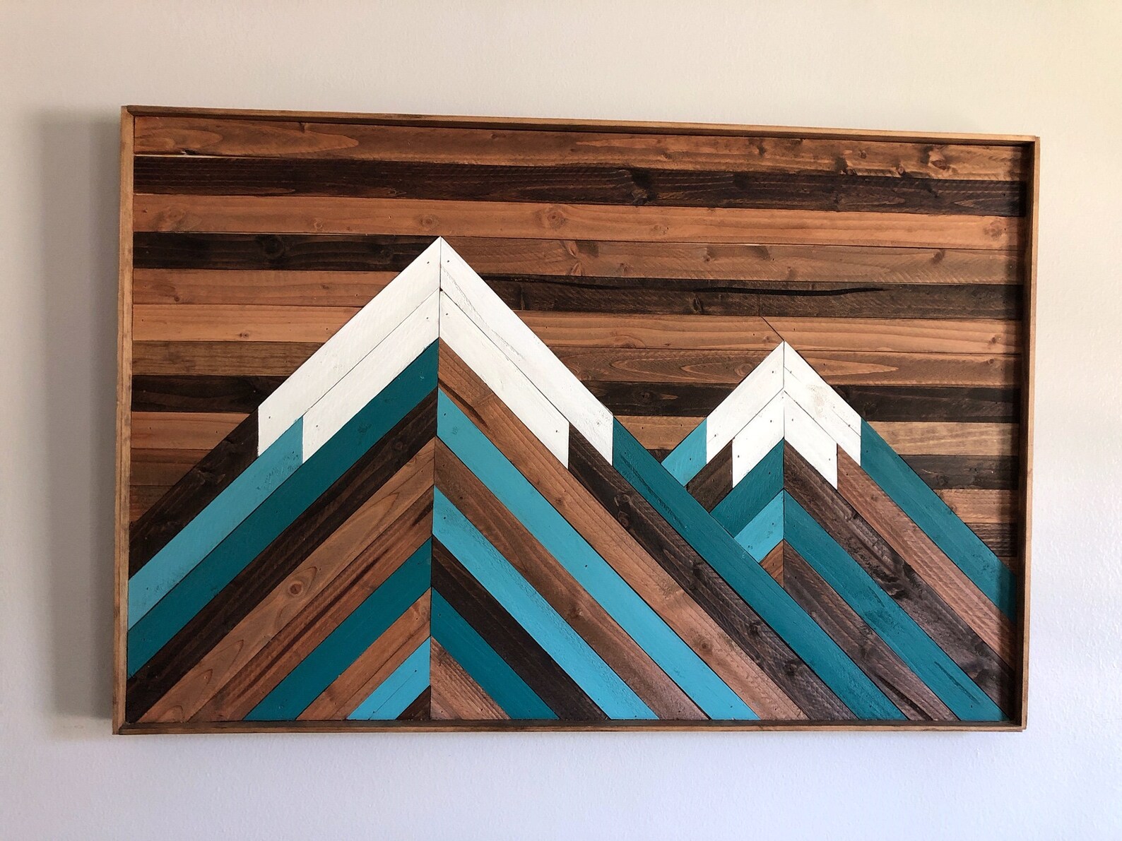 2'x3' Turquoise Mountain Wall Art - Etsy
