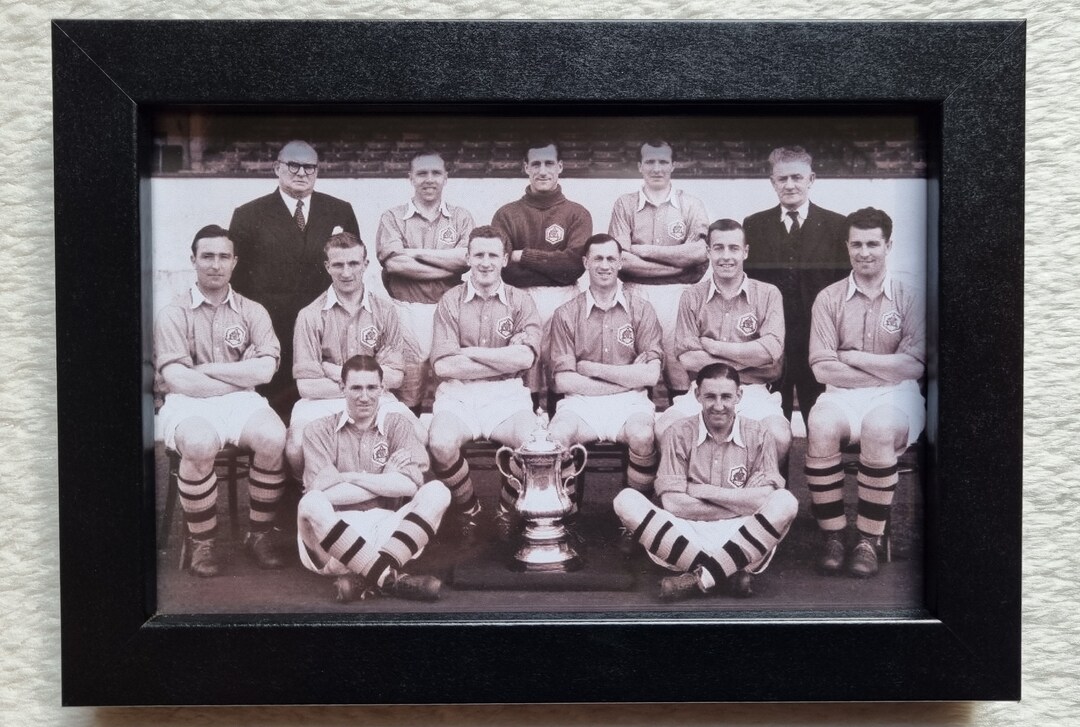 Arsenal Fc 1950 Fa Cup Final Winners Vintage Team Picture Print Framed ...