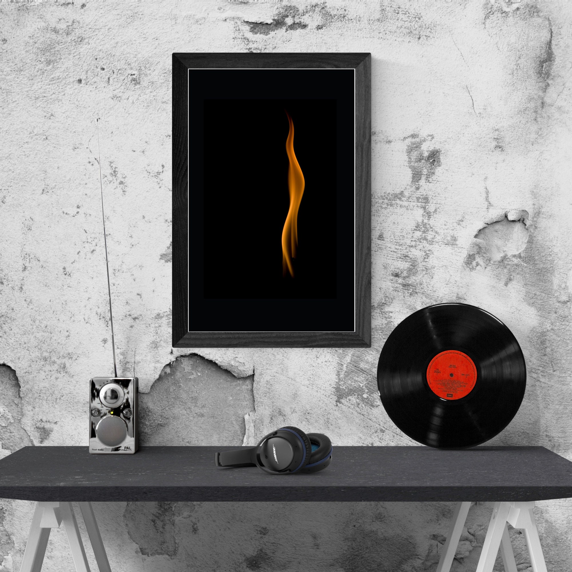 Art & Collectibles Instant Download fire wall art home decor Minimalist ...