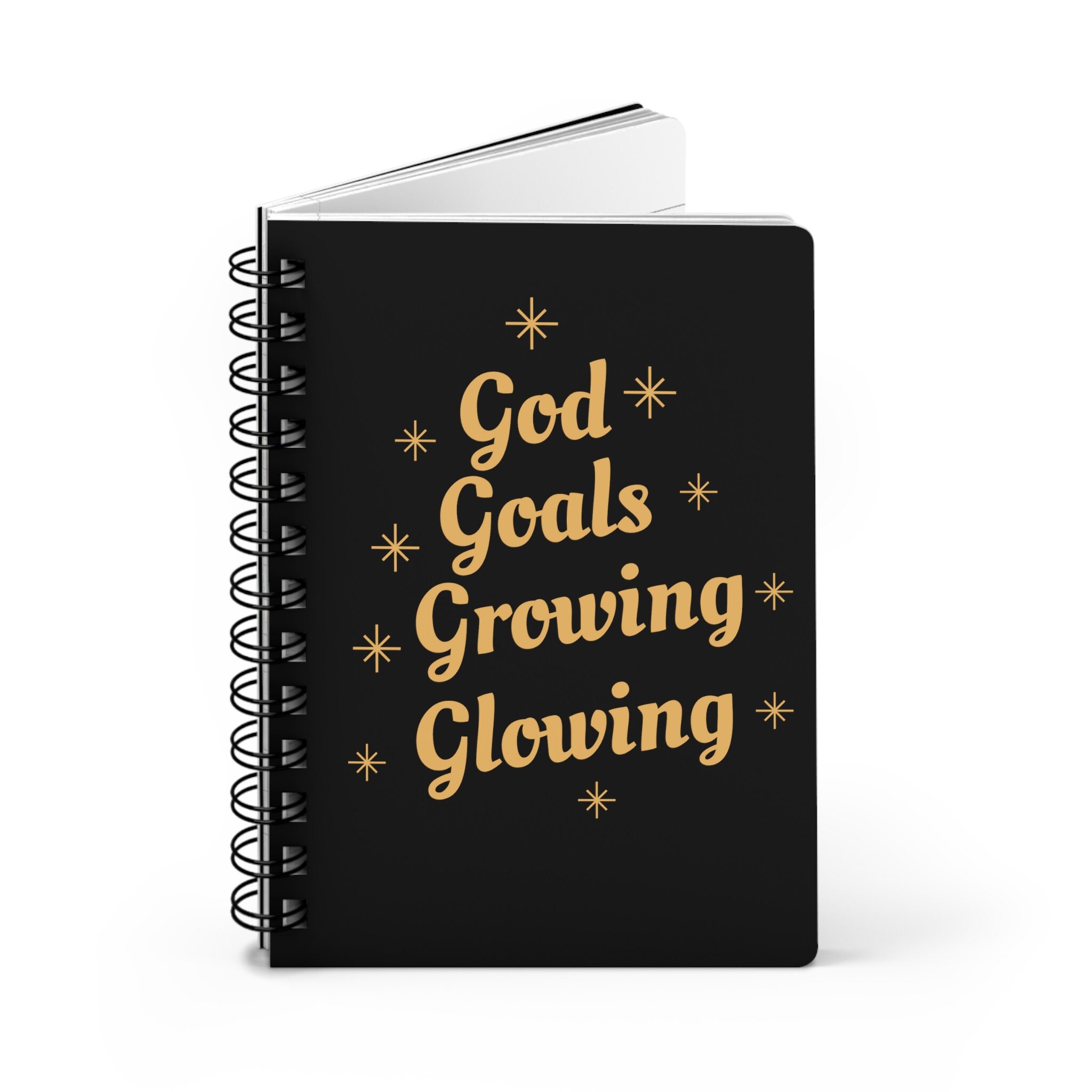 The 4g's Spiral Notebook god Goals Growing Glowing - Etsy