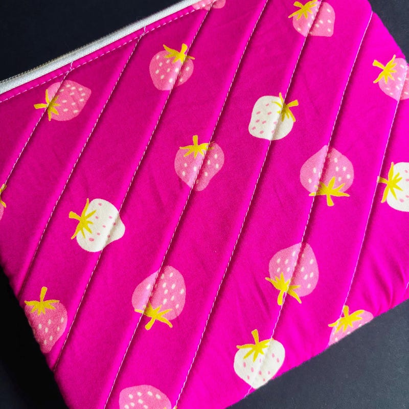 Quilted Fruit Make up Bag - Etsy