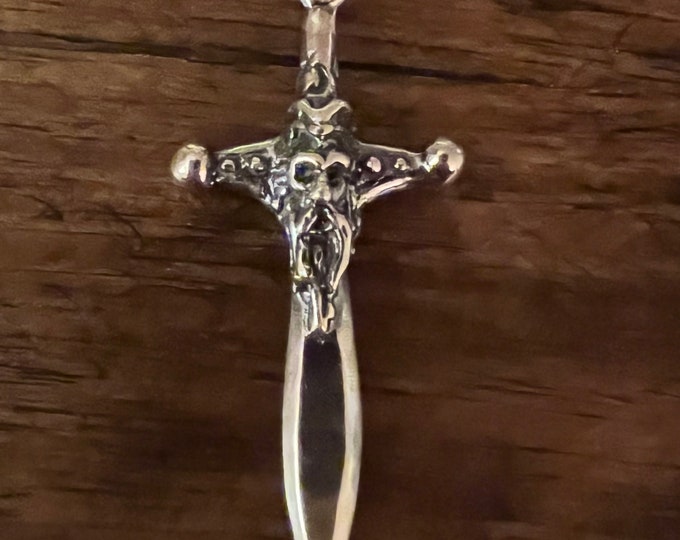 Sterling Silver Thor Viking Sword Pendant - Etsy