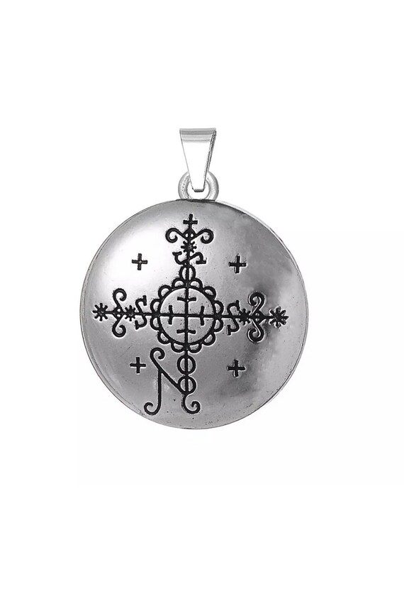 Papa Simbi Voodoo Loa Veve Pendant Vodoun Lwa Talisman | Etsy