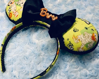 Halloween Park Mouse Ears, 3D Printed Plaid Mouse Ears, 3D Ears, Mickey ...