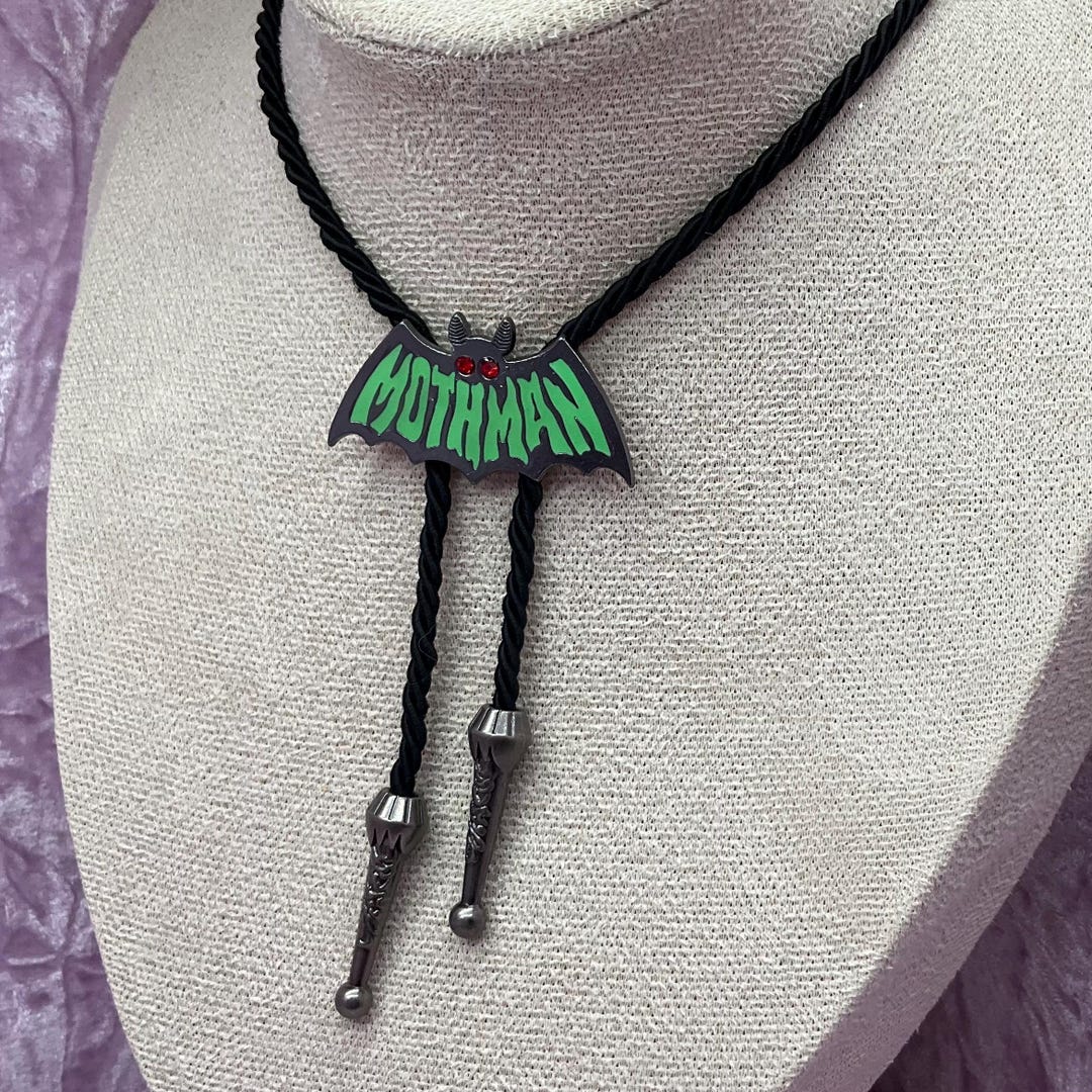 Vintage Halloween Mothman Cowboy Bolo Tie - Etsy