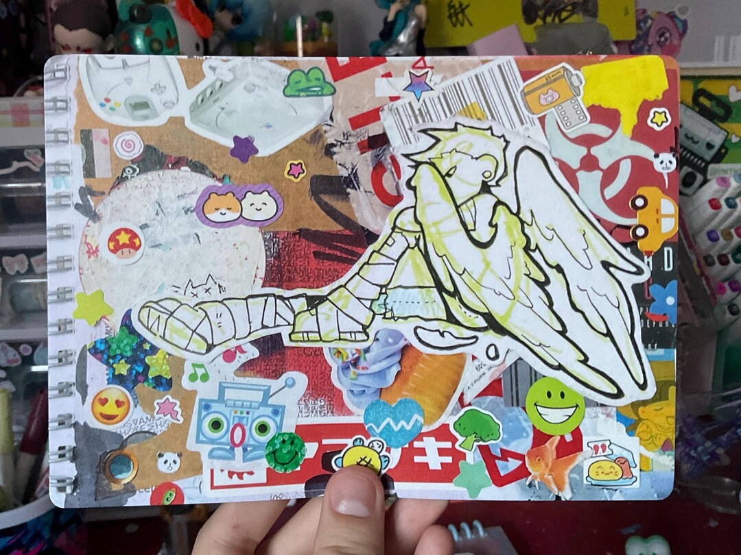 Scrappy Angel A6 Matt Mini Print - Etsy