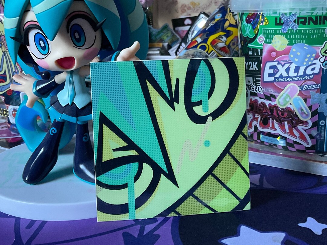 Cyber Singer, Album Cover Styled Vinyl 9cm Sticker - Etsy