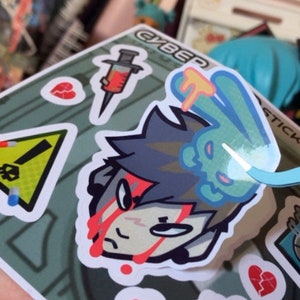 Cyber Pop Mini, Vinyl Sticker Sheet. - Etsy