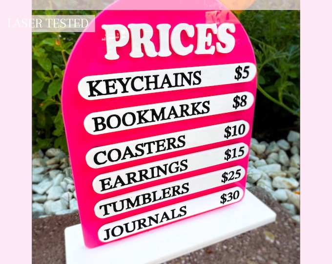 Magnetic Interchangeable Pricing Flavor Product Sign Laser File ...