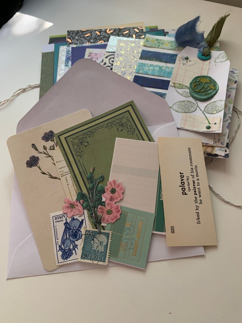 Junk Journal Kit, Ephemera Kit, Scrap Papers - Etsy