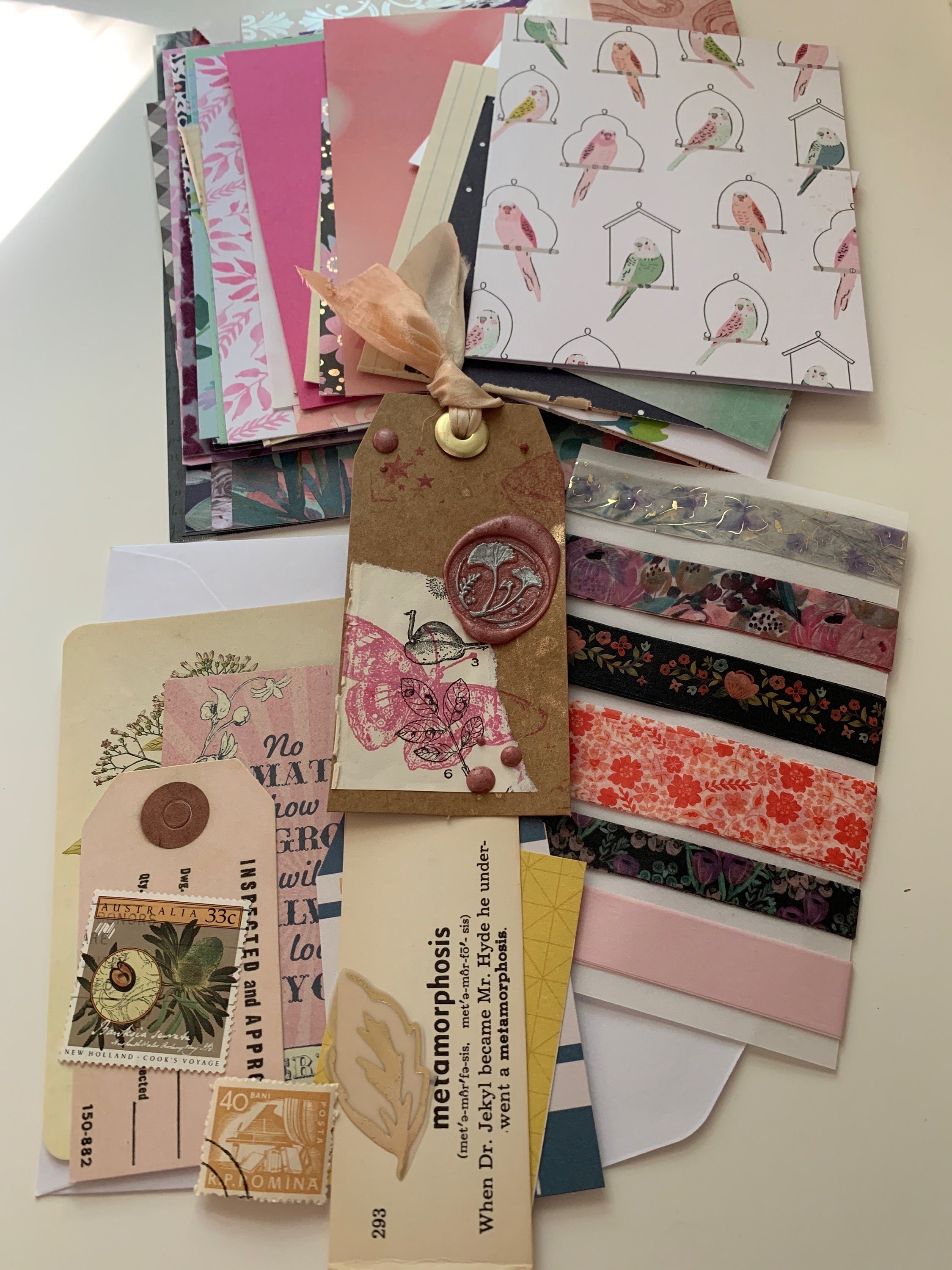 Junk Journal Kit, Ephemera Kit, Scrap Papers - Etsy