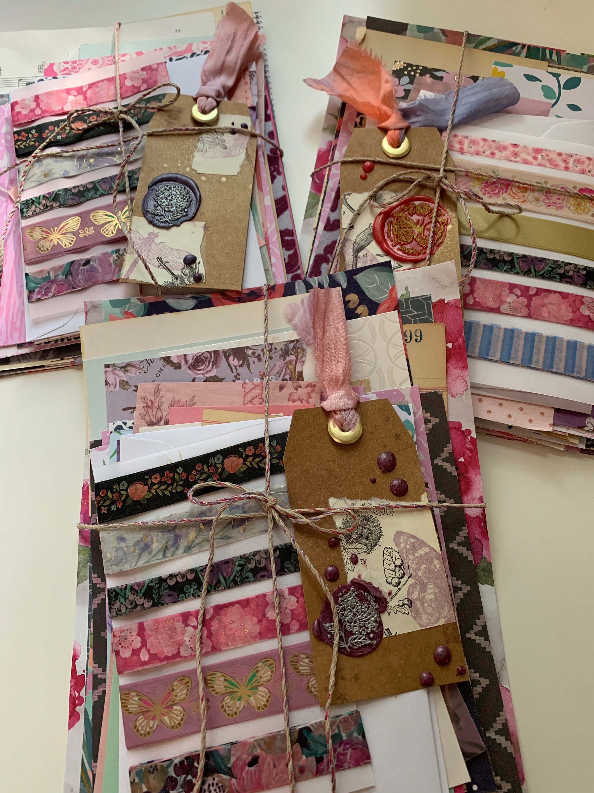 Junk Journal Kit, Ephemera Kit, Scrap Papers - Etsy