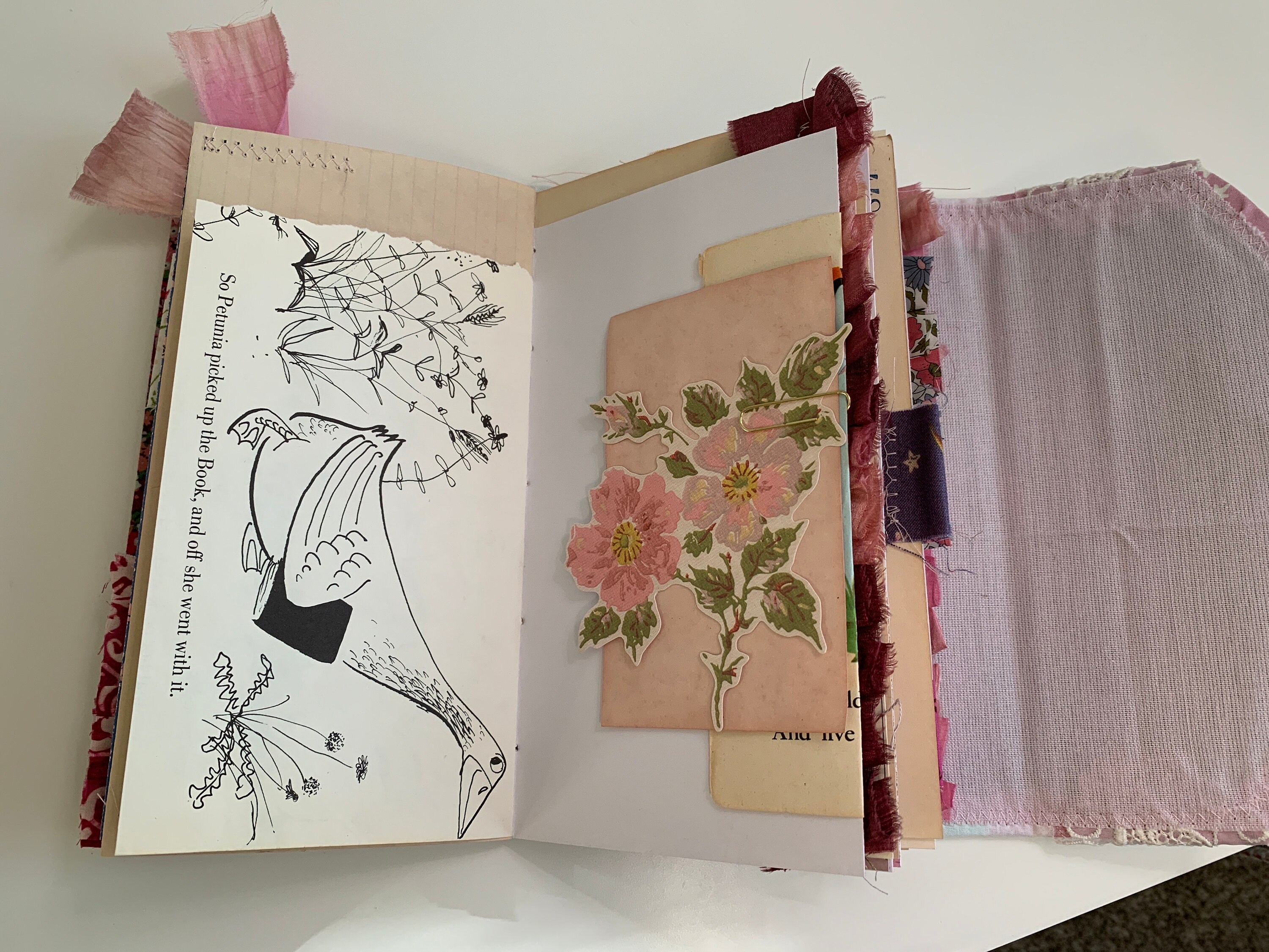 Fairytale Nature Journal, Fabric Junk Journal - Etsy