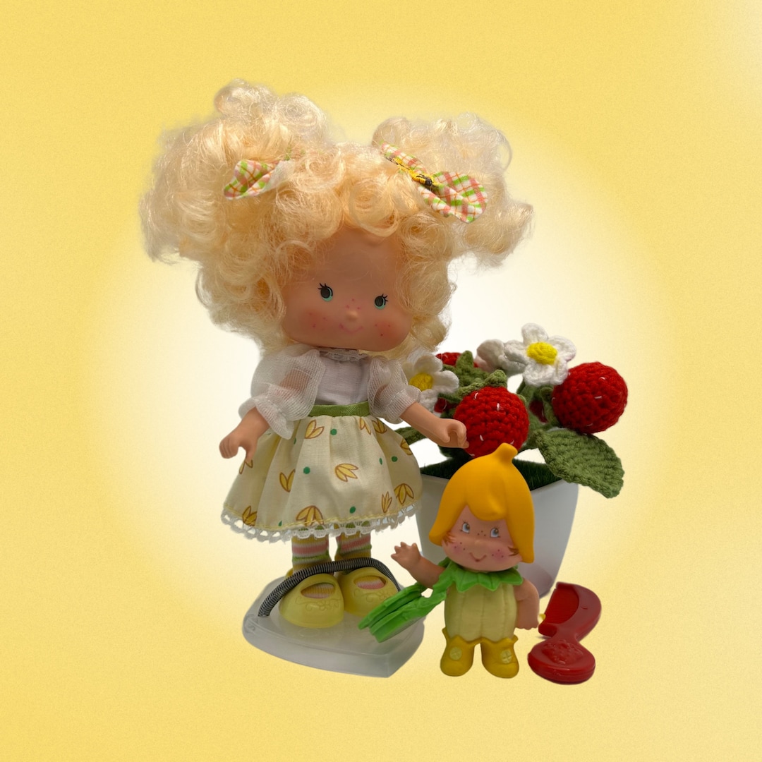 RESTORED Vintage Strawberry Shortcake Doll, Berrykin BANANA TWIRL ...