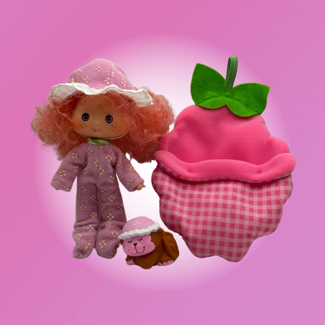 RESTORED Vintage Strawberry Shortcake Doll & Pet, Sweet Sleeper ...