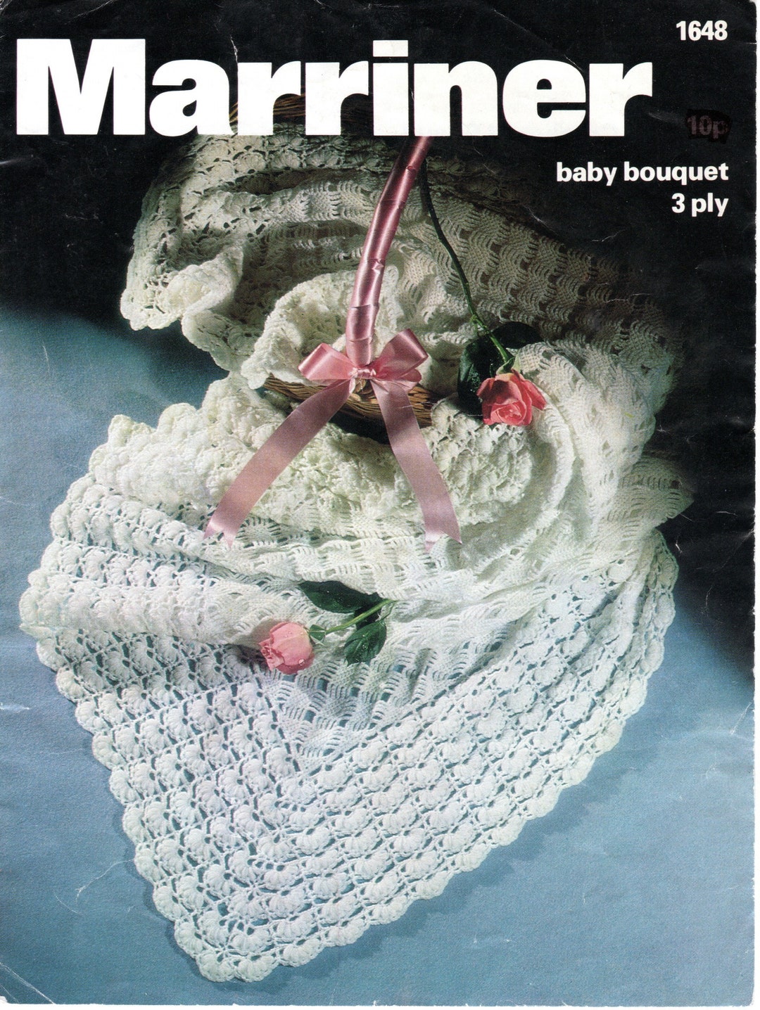 Baby's Crocheted Shawl for 3ply - Marriner 1648 - PDF Pattern for ...