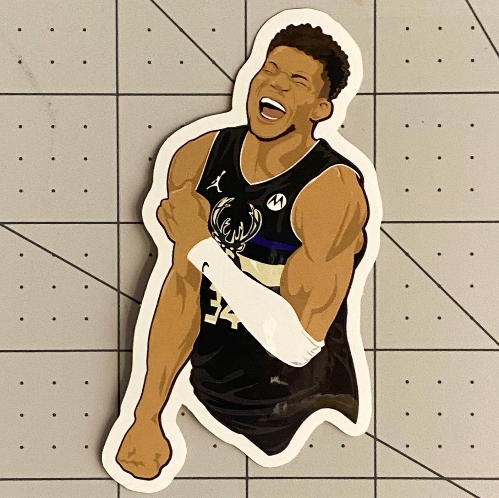 GIANNIS Antetokounmpo NBA MVP Sticker Weatherproof Vinyl Hydroflask ...