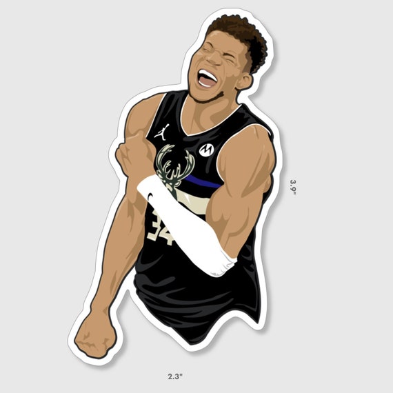 GIANNIS Antetokounmpo NBA MVP sticker Weatherproof Vinyl | Etsy