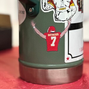 Harrison Butker BUTTKICKER Sticker. Kansas City Chiefs Clear Sticker ...