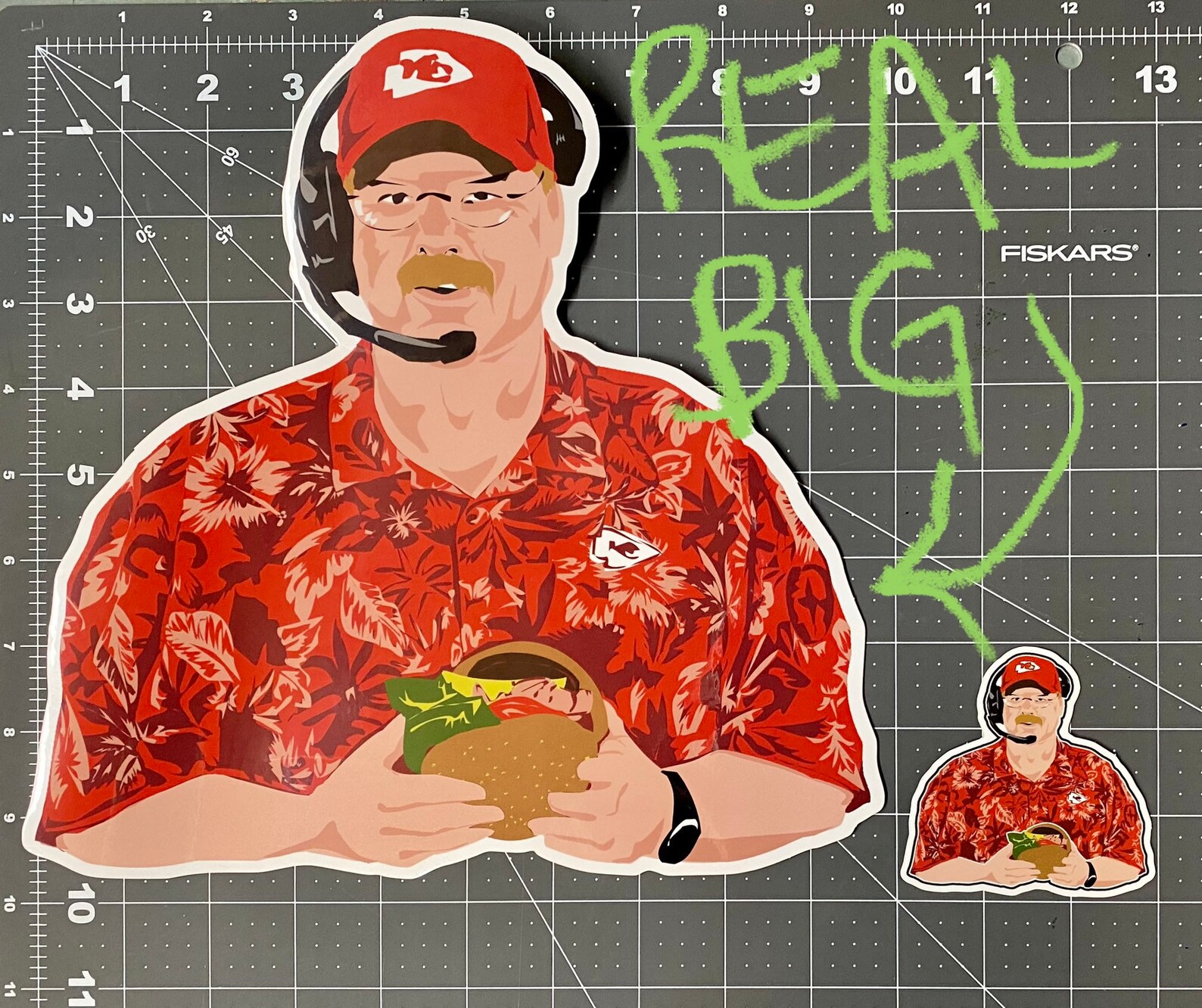 ANDY REID Kansas City Chiefs Sticker Weatherproof Vinyl | Etsy