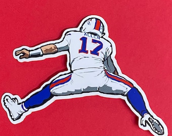 Josh Allen Sticker / Decal, Buffalo Bills Sticker / Decal, Buffalo ...