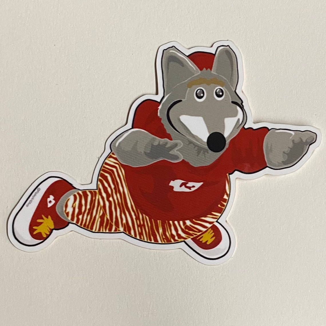 KC WOLF Kansas City Chiefs Sticker Weatherproof Vinyl - Etsy